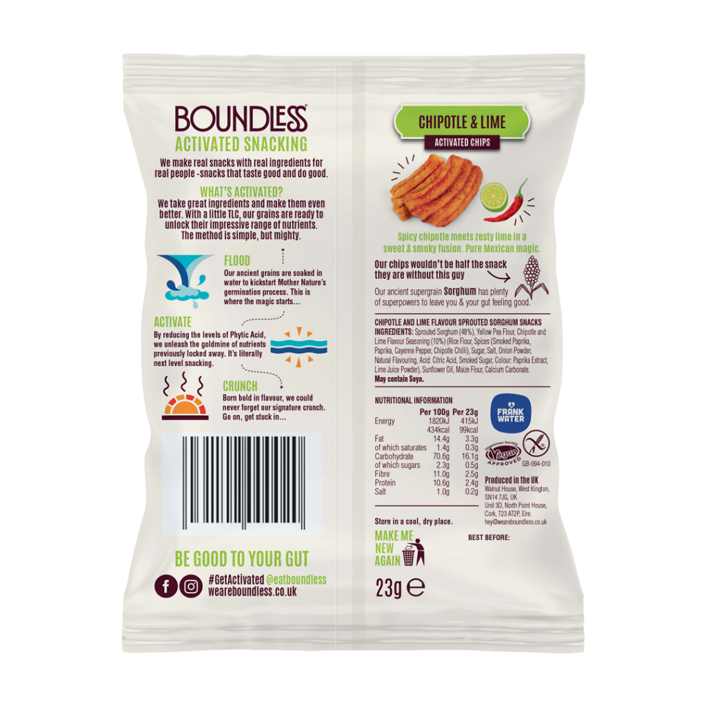 Boundless Chipotle & Lime Chips 24x 23g – Delicious Ideas Food Group