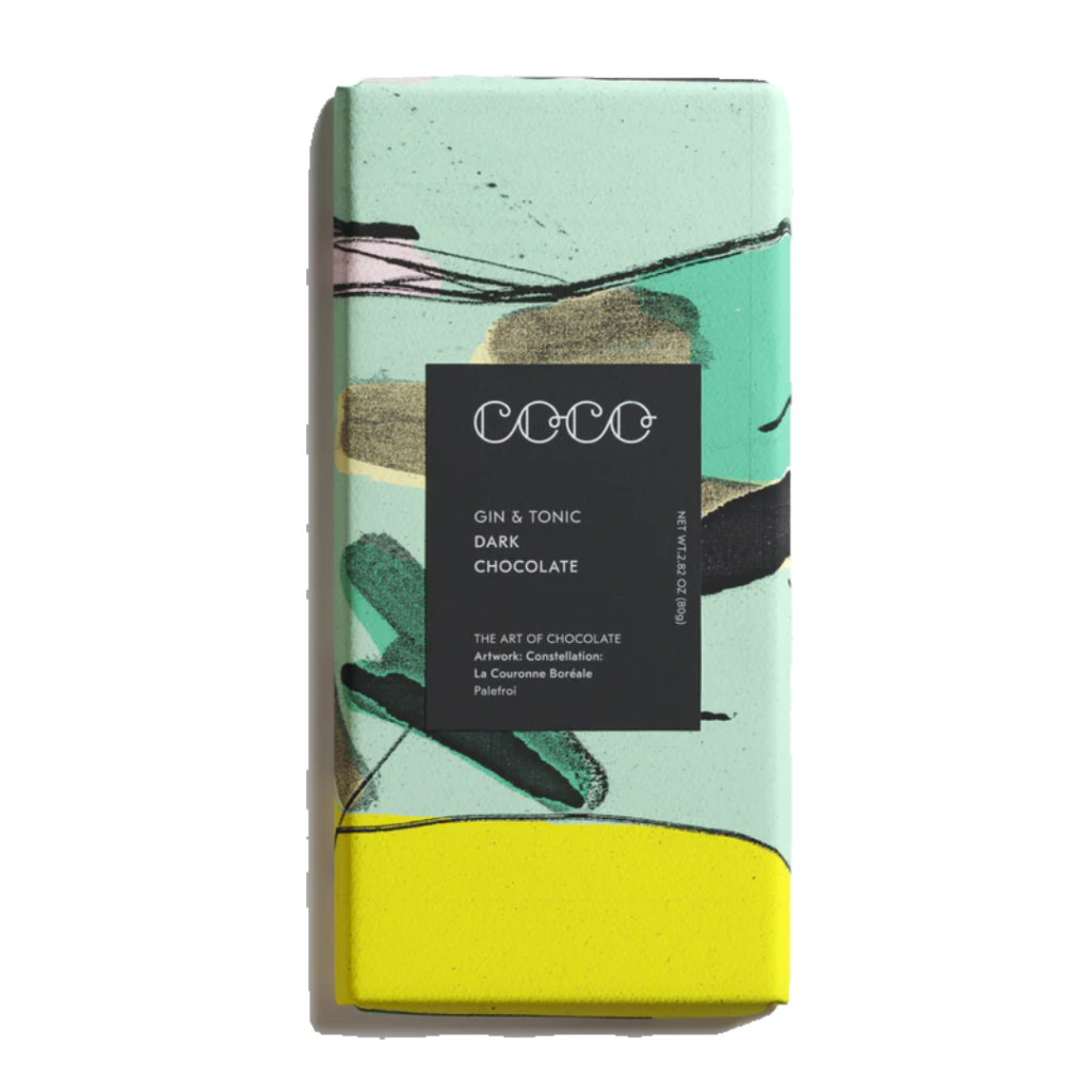 COCO Chocolatier Gin & Tonic Dark Chocolate Bar – Delicious Ideas Food ...