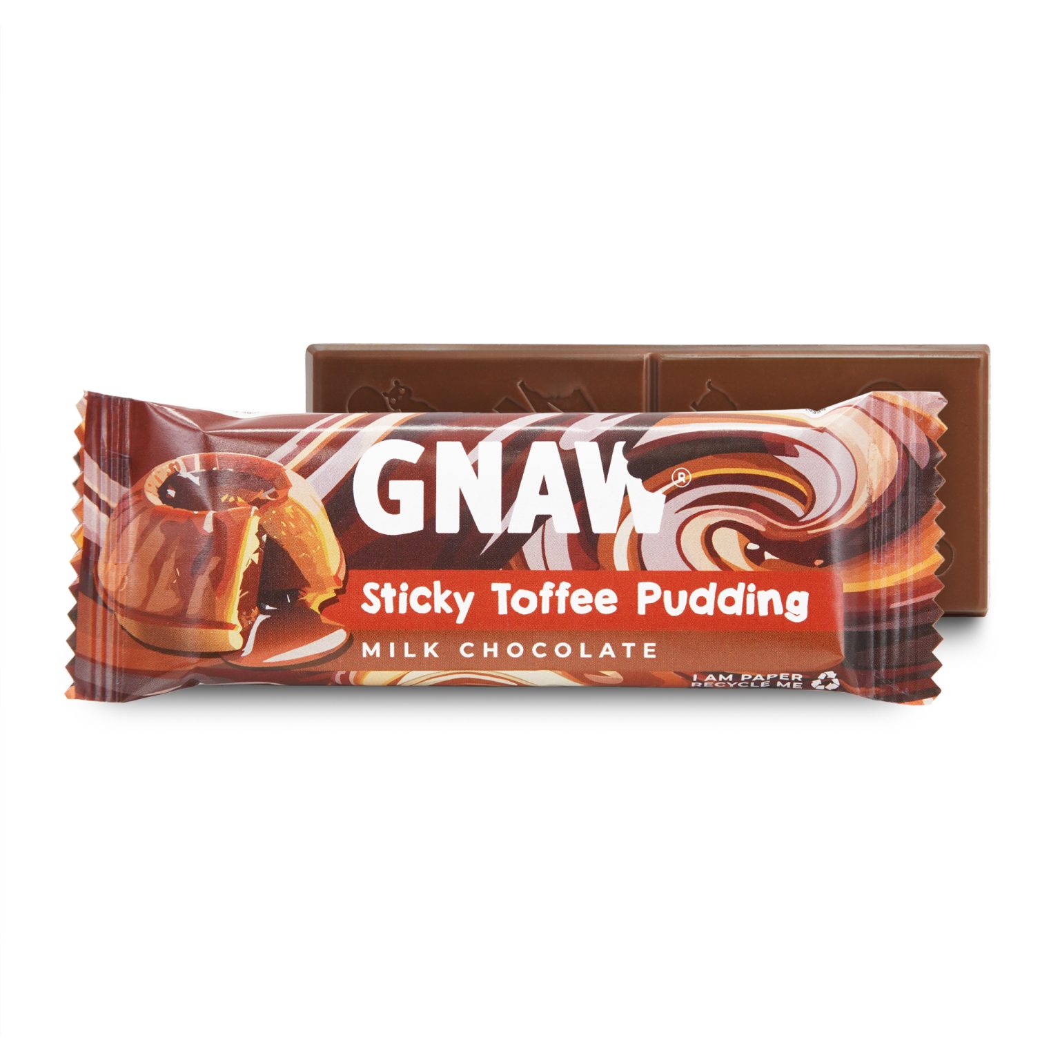 Gnaw – Sticky Toffee Pudding Chocolate Bar – Delicious Ideas Food Group