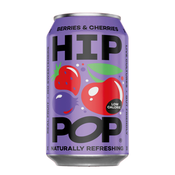 Hip Pop Berries & Cherries Prebiotic Soda – Delicious Ideas Food Group