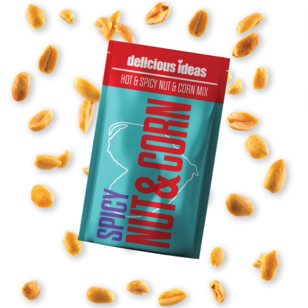 Delicious Ideas Grab ‘n’ Go – Hot & Spicy Nut & Corn Mix – Delicious ...